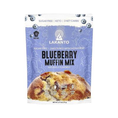 香港直发lakanto蓝莓英格兰松饼混合粉无糖无麸质营养192g发酵
