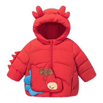 儿童连帽羽绒服外套新年拜年马年
