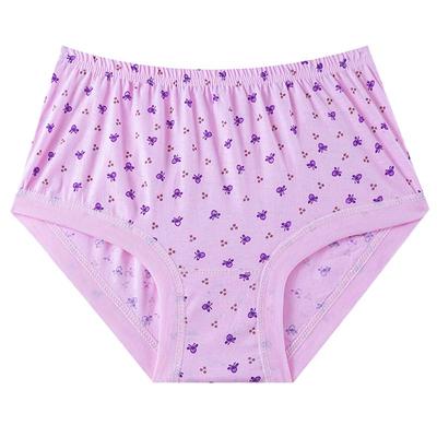 无痕纯棉高腰大码内裤