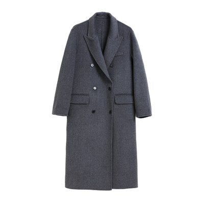 ivykki时尚毛呢外套中长款