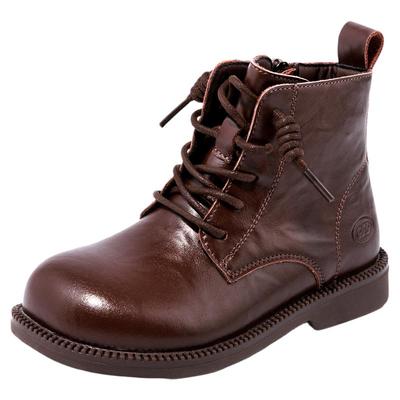 ARIACA艾芮苏秋冬英伦风黑色皮靴