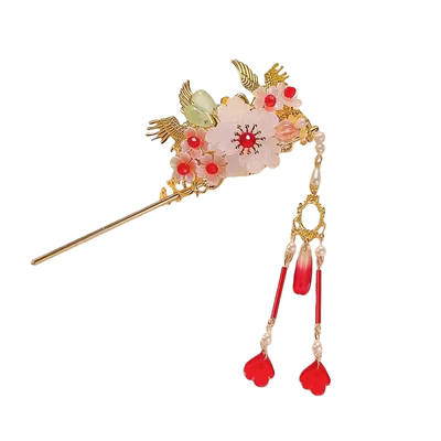 中国风汉服儿童发冠古风女童发饰古装小女孩凤冠头饰节日表演头饰