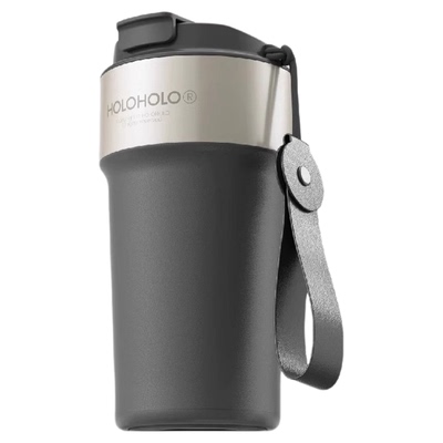 holoholo保温杯咖啡女生男生316L不锈钢随行咖啡杯子学生吸管水杯