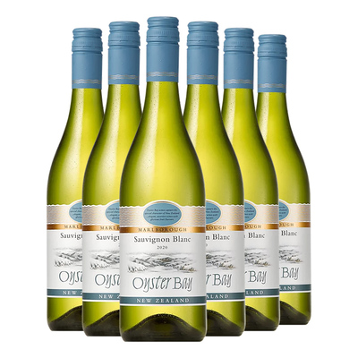 蚝湾Oyster Bay进口新西兰马尔堡原瓶长相思干白六瓶整箱葡萄酒