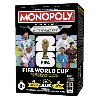 大富翁panini FIFA 2026年足球美加墨世界杯球星卡Monopoly Prizm