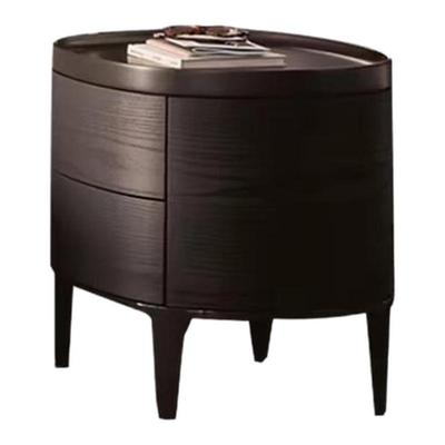 意式极简pilinfom gentleman椭圆形床头柜实木简约北欧卧室床边柜