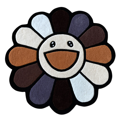 手工地毯太阳花加厚免洗tufting