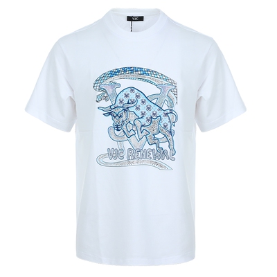 VJC25夏季新款男装烫钻短袖T恤