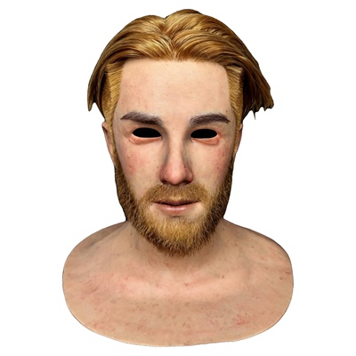 男士仿真易容真实人脸全脸款头套