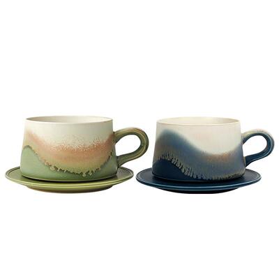 象上手工陶瓷咖啡对杯礼盒装