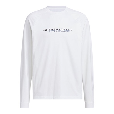 Adidas/阿迪达斯正品BASKETBALL男士圆领篮球运动长袖T恤KC2802