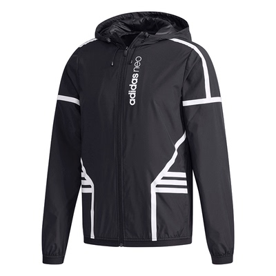 Adidas/阿迪达斯正品NEO男装当季新款运动休闲夹克防风衣DU8155
