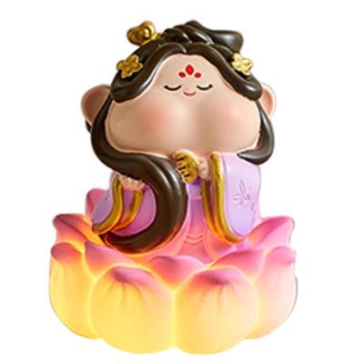 防脱发娘娘财神爷摆件