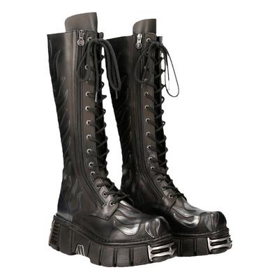 西班牙厚底高筒靴松糕小众