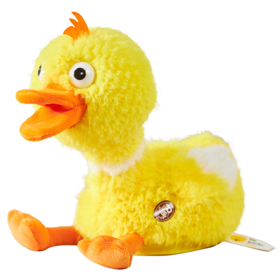 儿童会唱歌的毛绒小鸭子益智玩具