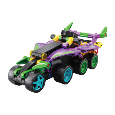 高博乐2变造型积木回力玩具车