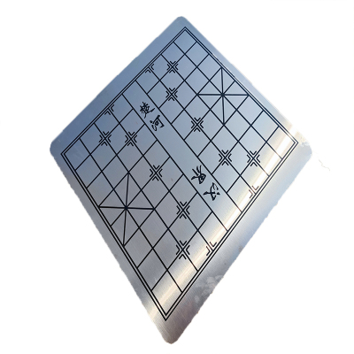 60型中国象棋盘不锈钢加厚大号户外防雨耐磨刮带数字教学对弈练谱