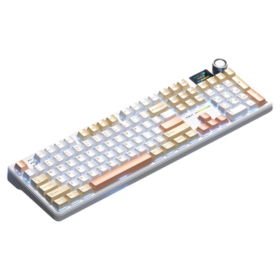 狼蛛F108PRO三模蓝牙无线客制化机械键盘电竞游戏专用办公通用104