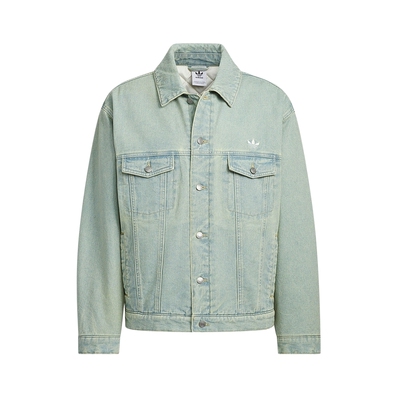 adidas阿迪达斯三叶草男女保暖复古街头风牛仔运动短棉服 KC2624