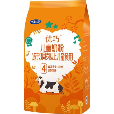 裸价完达山4段优巧儿童学生奶粉