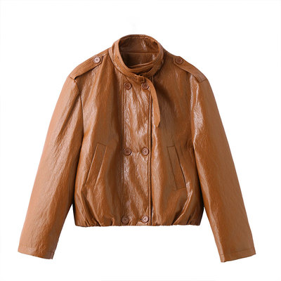 超好看派克皮衣羽绒服外套女冬季