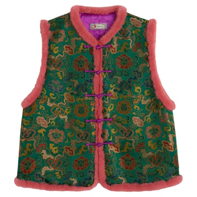 新中式国风宋锦新中式马甲