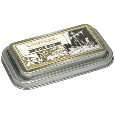 ncq复古铁盒印台怀旧风印泥铜盒