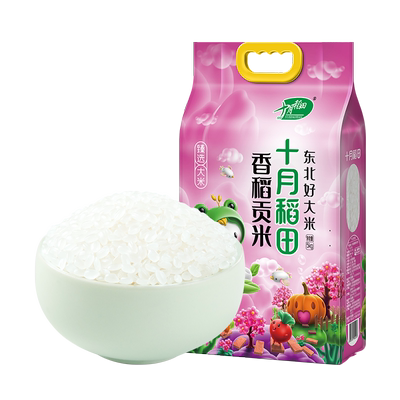 十月稻田香稻贡米5kg*2袋