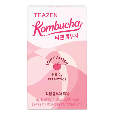 韩国进口teazen水蜜桃葡萄康普茶