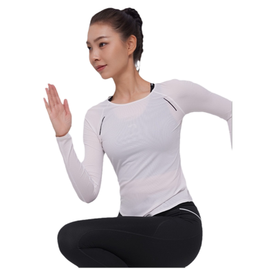 马拉松跑步长袖轻薄T恤上衣畅跑