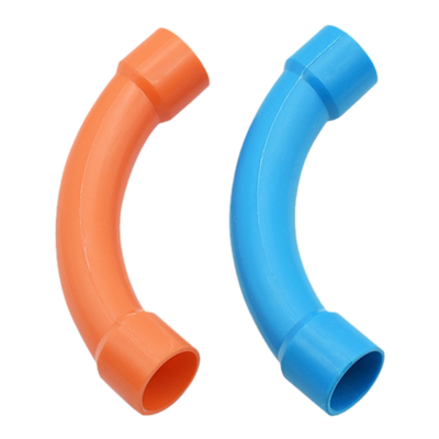 材通pvc管90度大弯通上墙弯塑料管4分20mm穿线管电线管电工弯头管