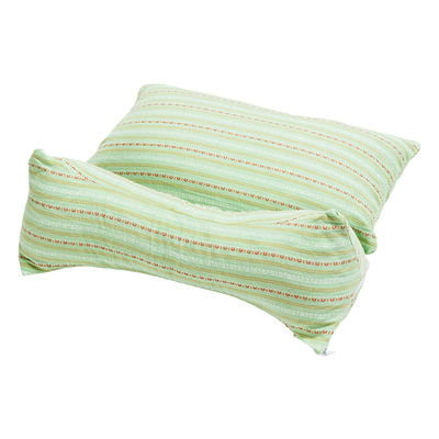 荞麦壳颈椎枕头纯棉助睡眠三角枕