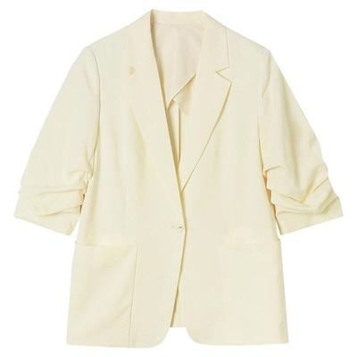 职业中长款上衣一粒扣外套