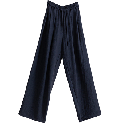 CR松紧腰长裤轻薄慵懒休闲裤