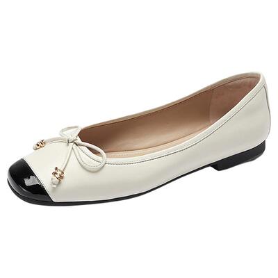 莱尔斯丹真皮气质平底红色单鞋女