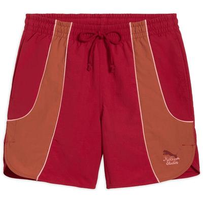 宽松红色直筒运动短裤PUMA彪马