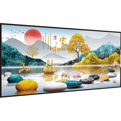 客厅轻奢装饰画自粘3d立体