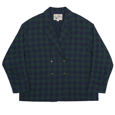 Secondorder泡泡纱休闲宽松西服