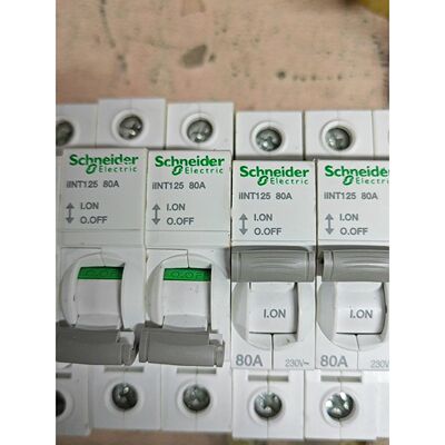 询价下单施耐德iINT125隔离开关，80A，230V，1P，拆机正