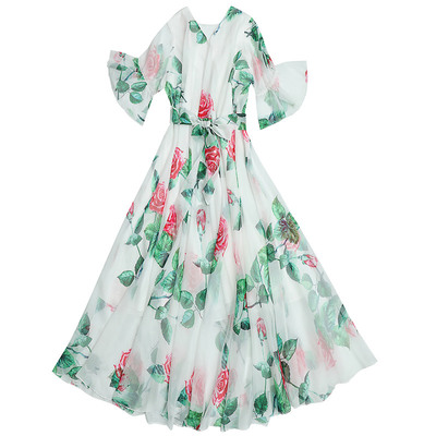 一见钟情温柔仙女雪纺连衣裙