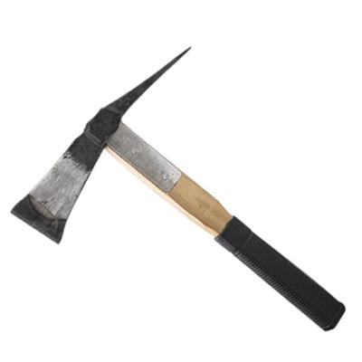 户外锰钢锻打斧子十字镐