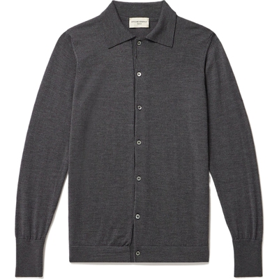 【折扣】Officine Generale秋冬男士秋冬绵羊毛开襟衫针织衫毛衣