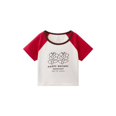 呼吸棉短款修身T恤HAPPYNOCNOC