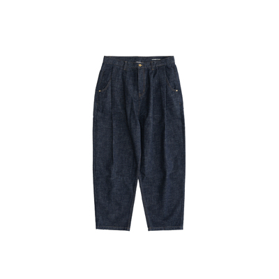 HalfwayHouse复古时尚压褶锥形裤