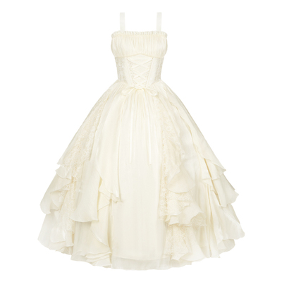 来信与诗·月光变奏曲｜WP原创副牌 腰间鱼骨荷叶边lolita双子jsk