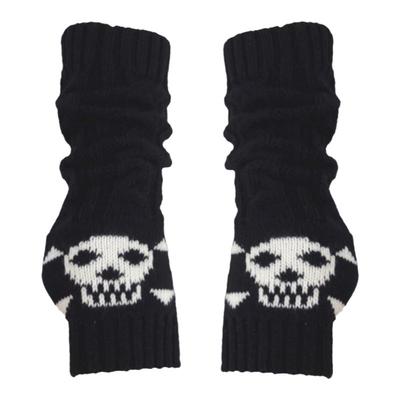 朋克原宿骷髅哥特褶皱搭配袖套