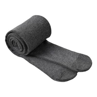 烟灰色竖纹打底裤女加厚保暖