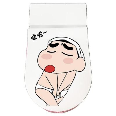 搞笑蜡笔小新浴室门墙壁无痕贴画马桶贴纸创意装饰