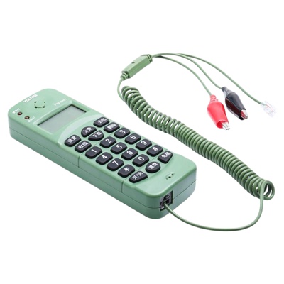 YOUYSI 手持式查线机免提通话屏幕背光查线电话机测试器电话布线测试仪