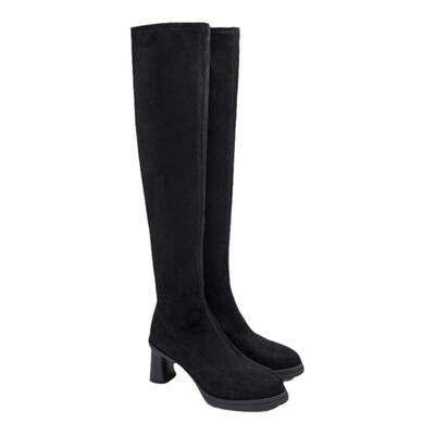 艾芙伊迪潮酷百搭高筒弹力靴